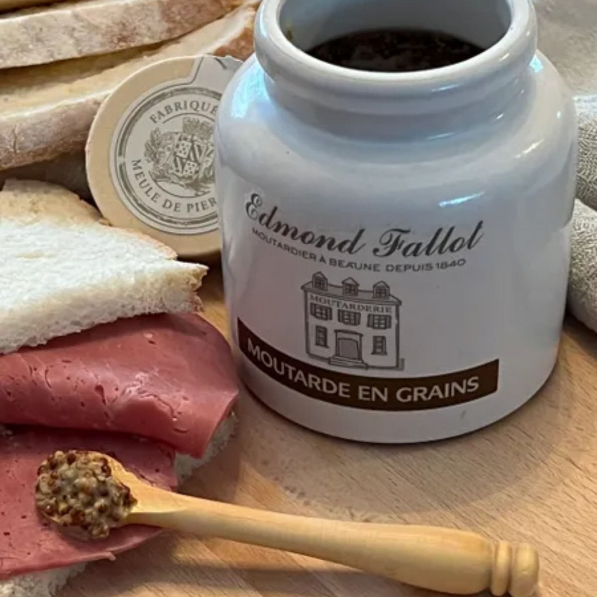 Fallot Grain Dijon Mustard in Stoneware Jar | we are gourmet